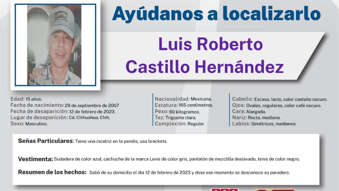 Busca familia a joven que salió de su casa en Chihuahua y nunca volvió ...