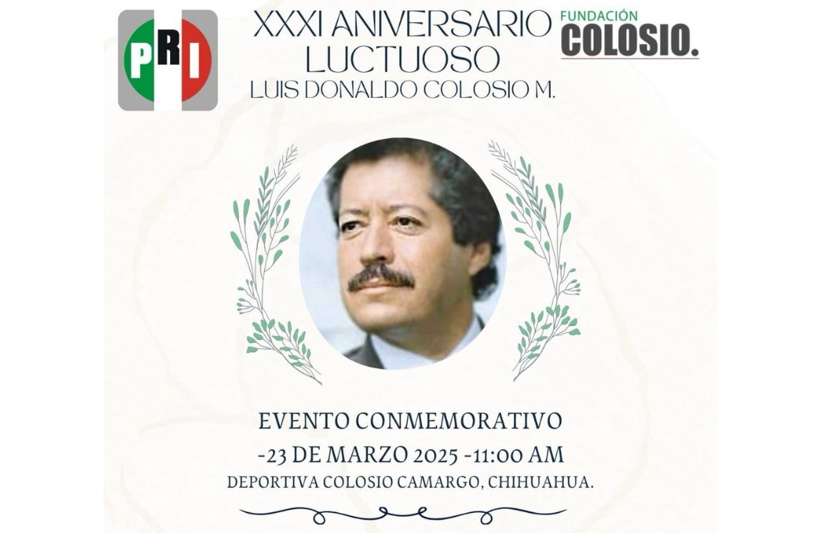 Invitan a evento en memoria de Luis Donaldo Colosio Murrieta ...